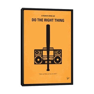 iCanvas "Do The Right Thing Minimal Movie Poster" by Chungkong Framed Canvas Print - Bed Bath ...